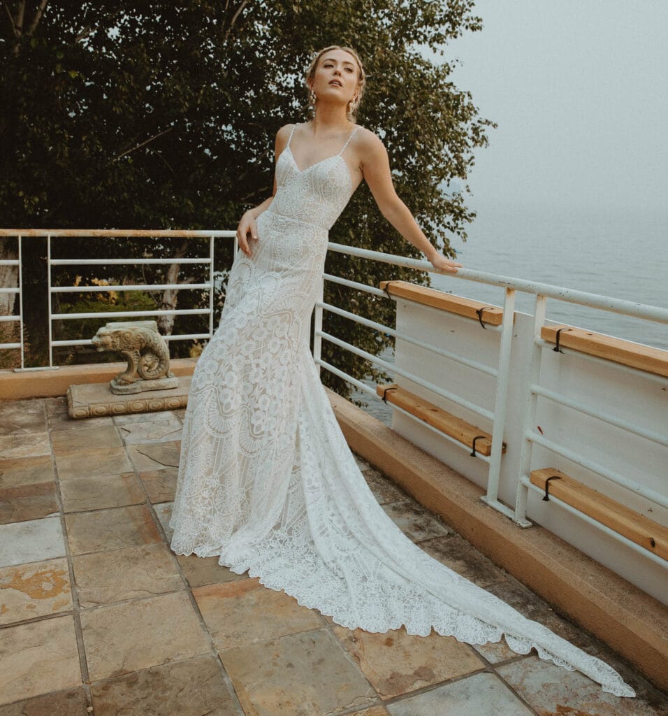 Arielle Romantic A-Line Wedding Dress Dreamers and Lovers